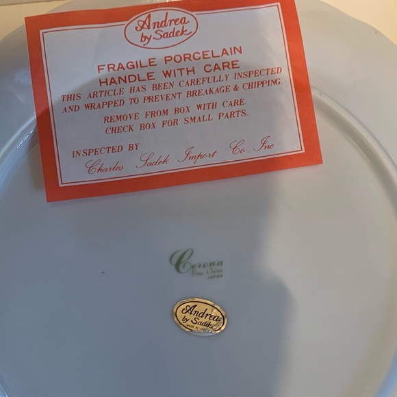 Andrea By Sadek | Kitchen | Andrea By Sadek Porcelain Floral Cake Plate ...